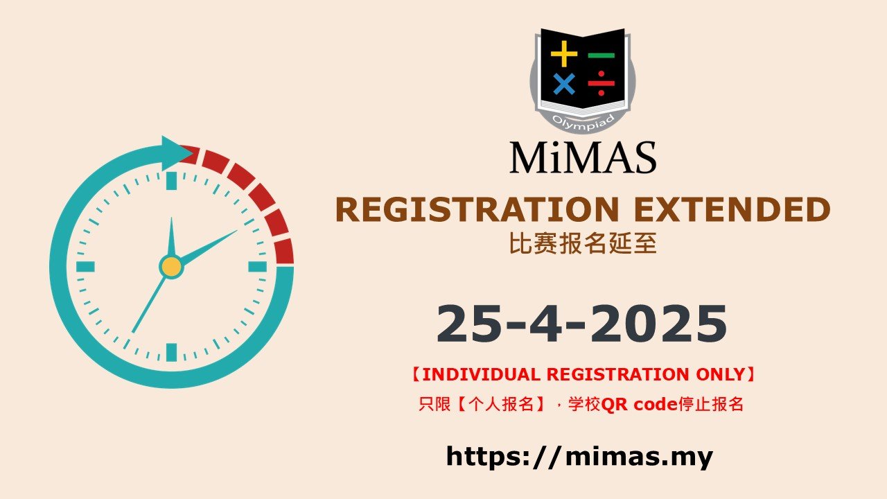 REGISTRATION EXTENDED – MiMAS